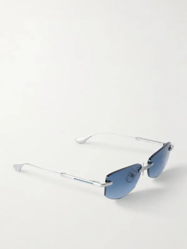 Dita Trysim.75 Square-frame -tone Titanium Sunglasses