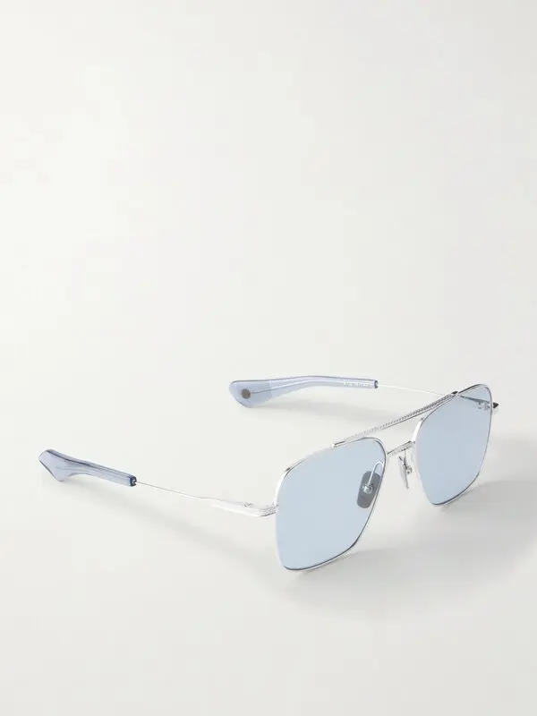 Dita Flight-seven Aviator-style Titanium Sunglasses