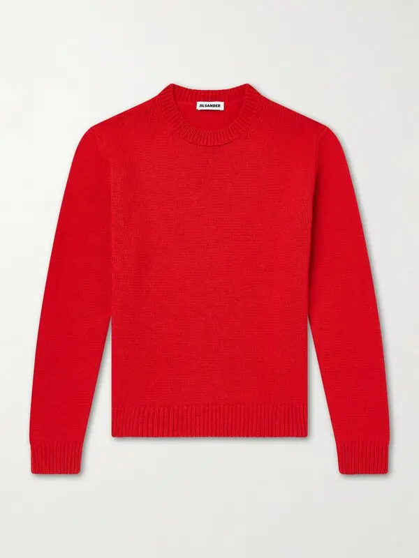 JIL SANDER Wool Sweater - Red