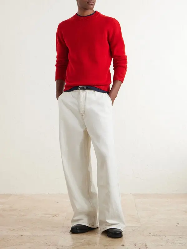 JIL SANDER Wool Crew Neck Sweater