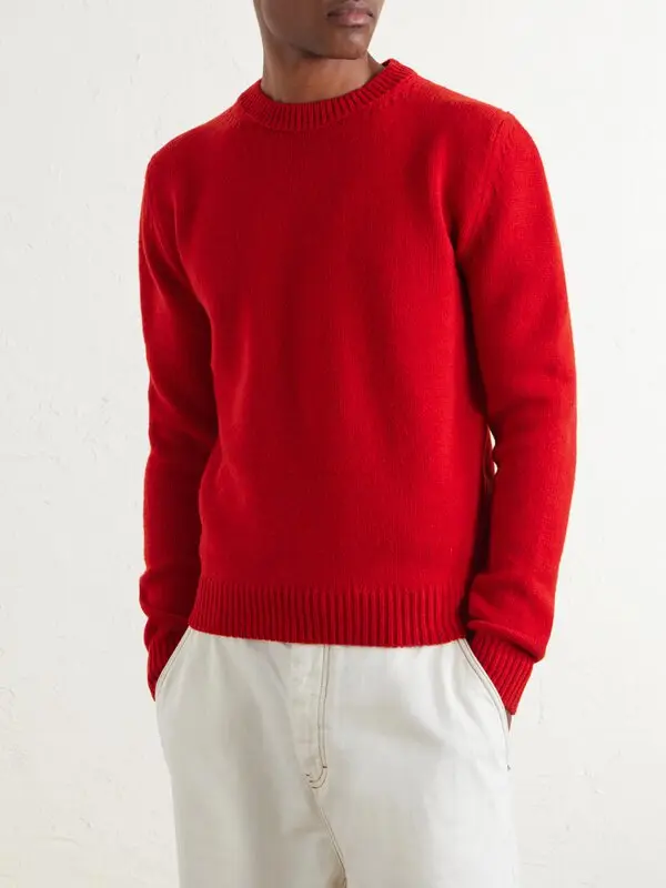 JIL SANDER Wool Crew Neck Sweater