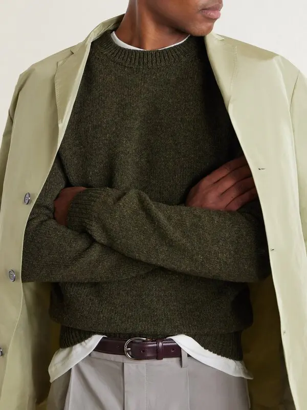 JIL SANDER Crew Neck Wool Sweater