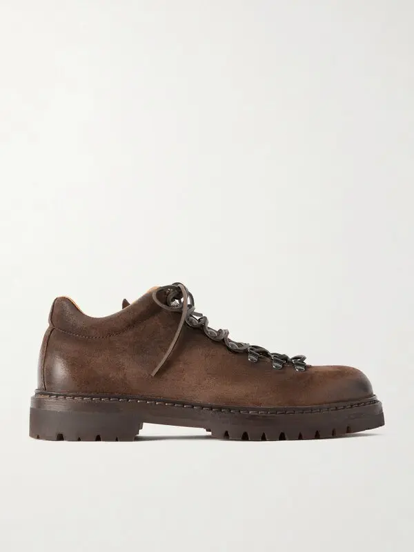 Officine Creative Artik 001 Suede Lace-up Boots - Brown