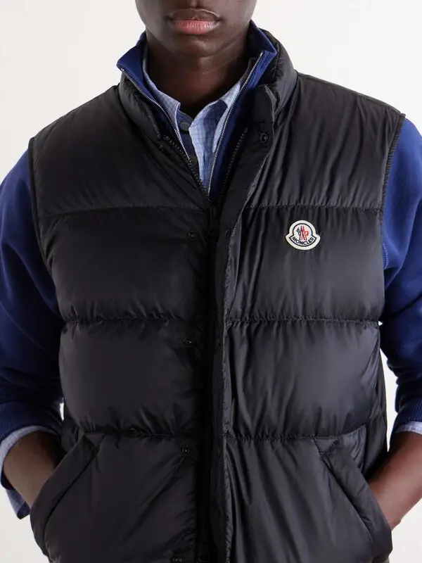 Moncler Logo-appliquéd Quilted Shell Down Gilet