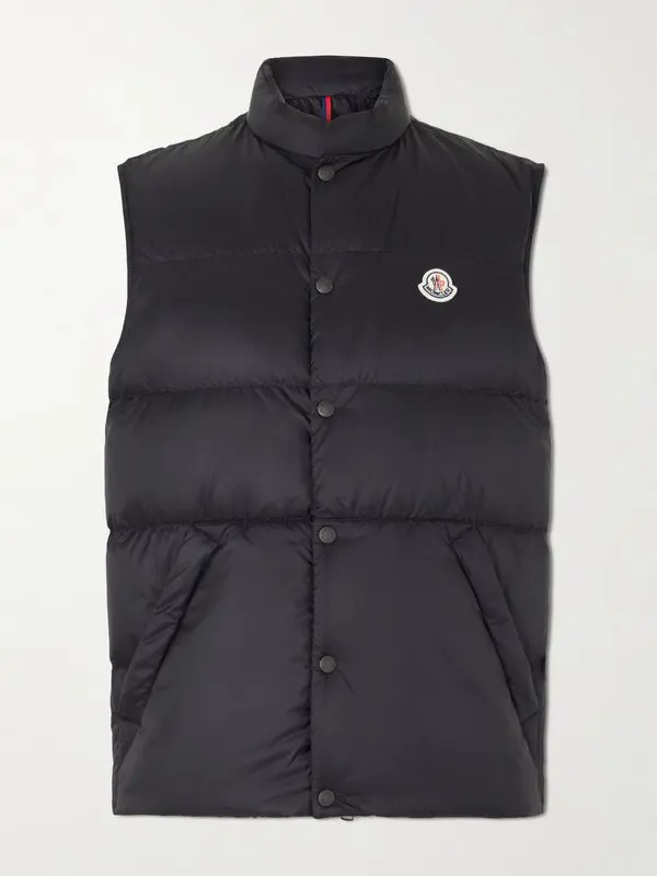 Moncler Logo-appliquéd Quilted Shell Down Gilet
