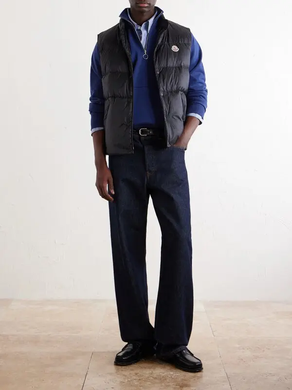 Moncler Logo-appliquéd Quilted Shell Down Gilet