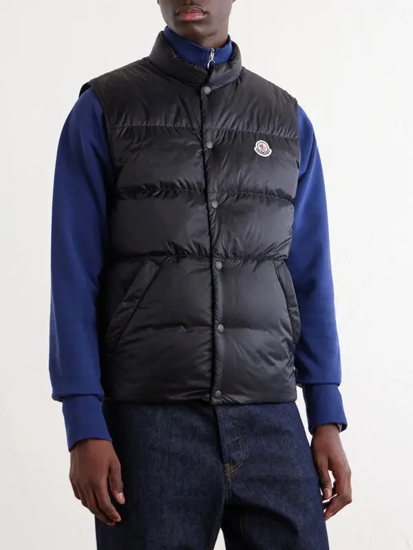Moncler Logo-appliquéd Quilted Shell Down Gilet