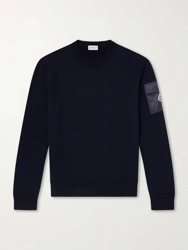 Moncler Virgin Wool Sweater - Navy