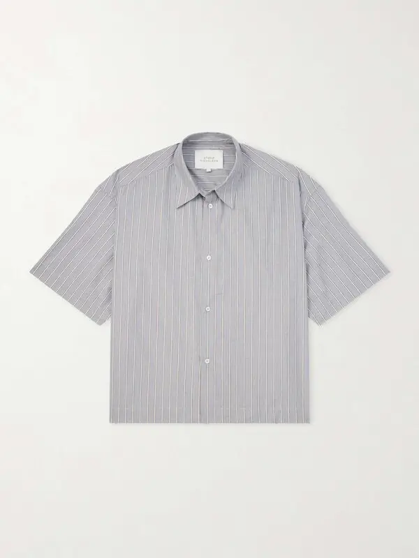 Studio Nicholson Sanko Striped Cotton-poplin Shirt