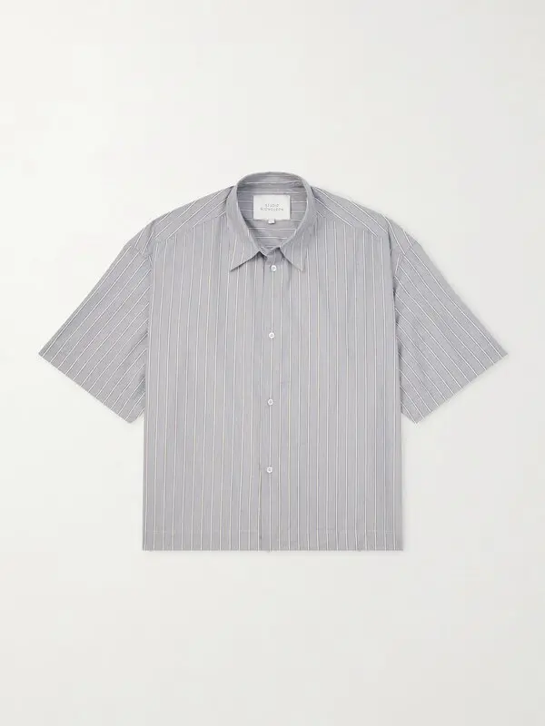 Studio Nicholson Sanko Striped Cotton-poplin Shirt