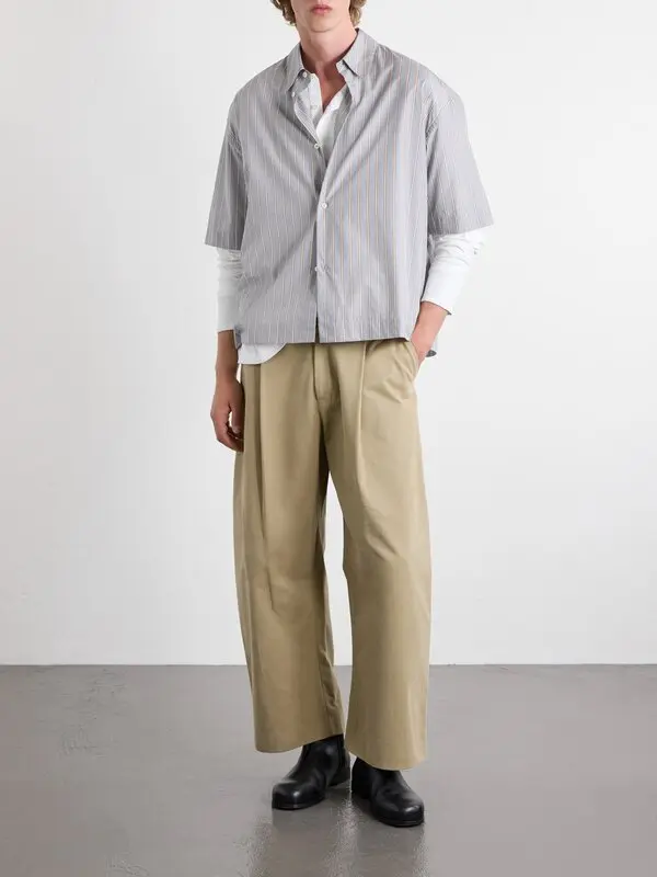 Studio Nicholson Sanko Striped Cotton-poplin Shirt