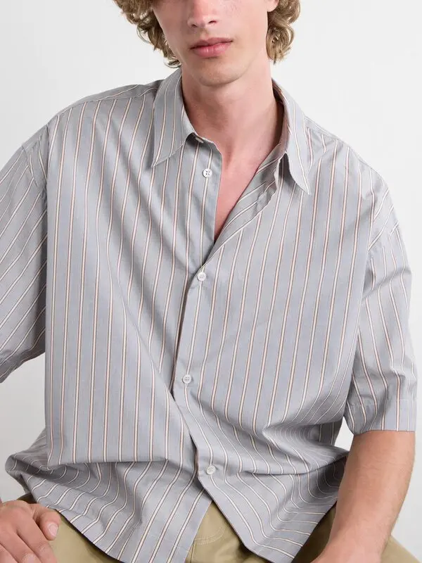 Studio Nicholson Sanko Striped Cotton-poplin Shirt