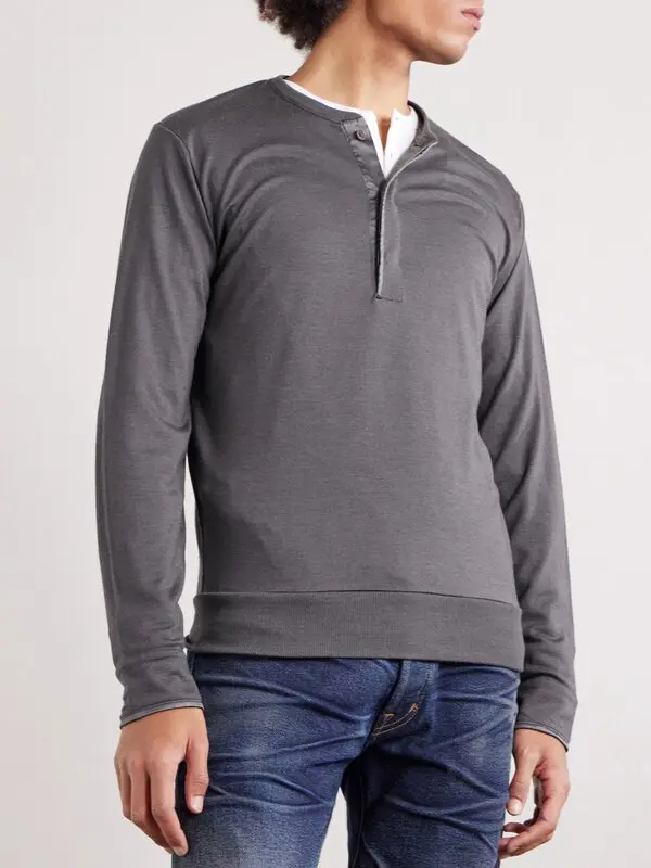 TOM FORD Slim-fit Cashmere, Wool And Silk-blend Sweatshirt