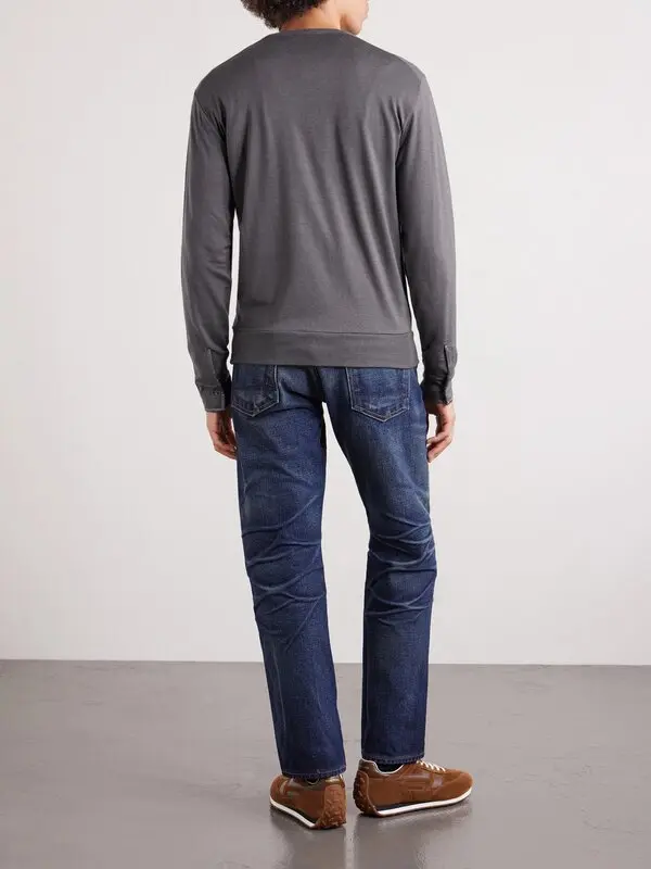TOM FORD Slim-fit Cashmere, Wool And Silk-blend Sweatshirt