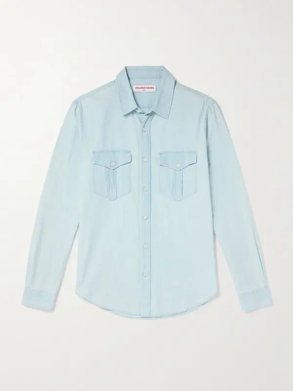 Orlebar Brown Colburn Cotton-chambray Shirt - Blue