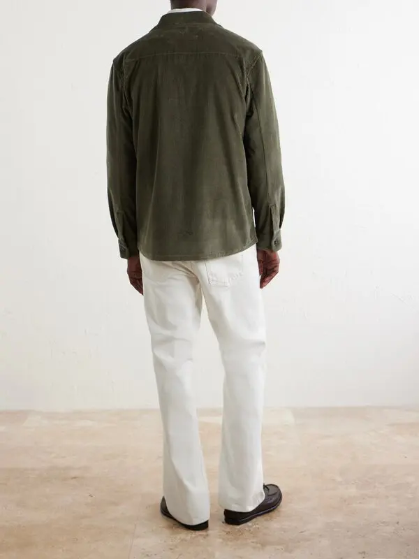 Canali Cotton-corduroy Overshirt