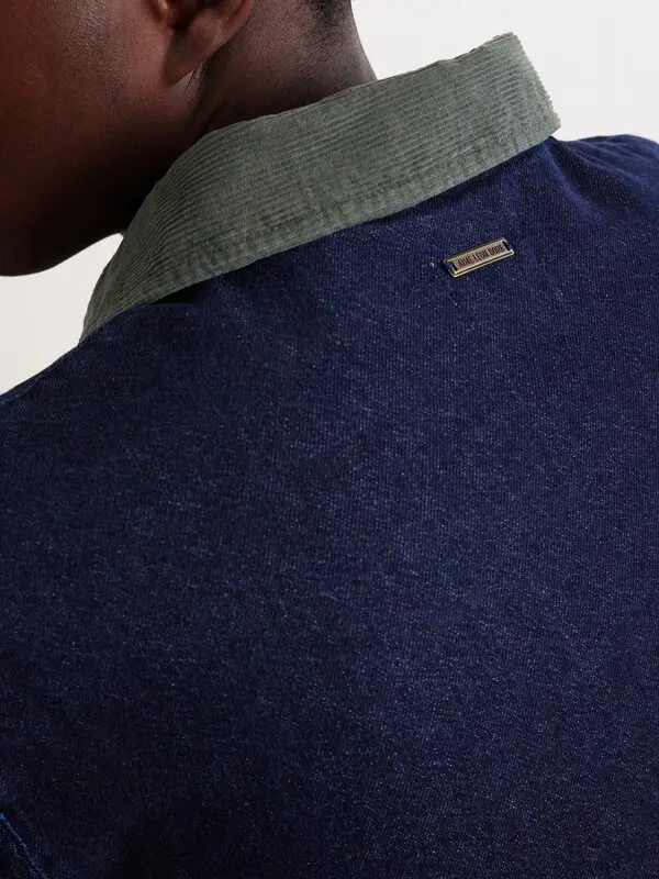 Aimé Leon Dore Corduroy-trimmed Denim Jacket