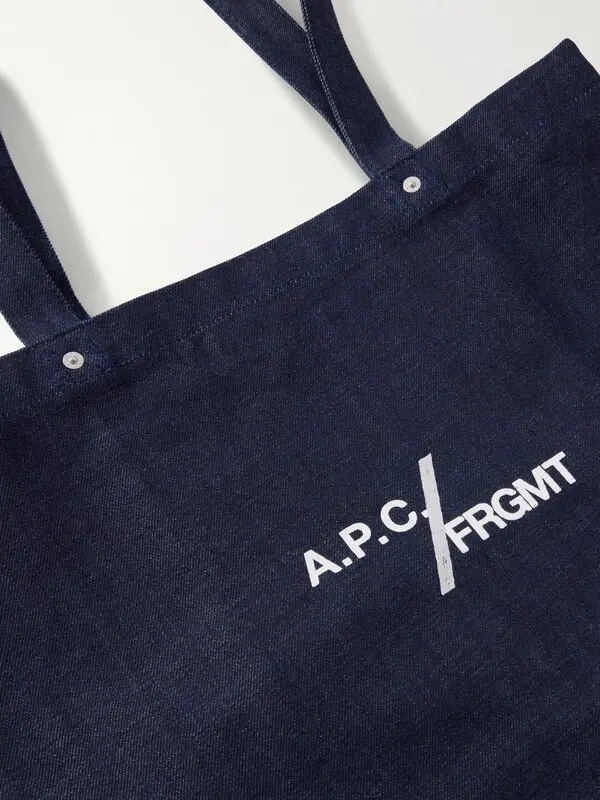 A.p.c. Fragment Logo-print Canvas Tote Bag