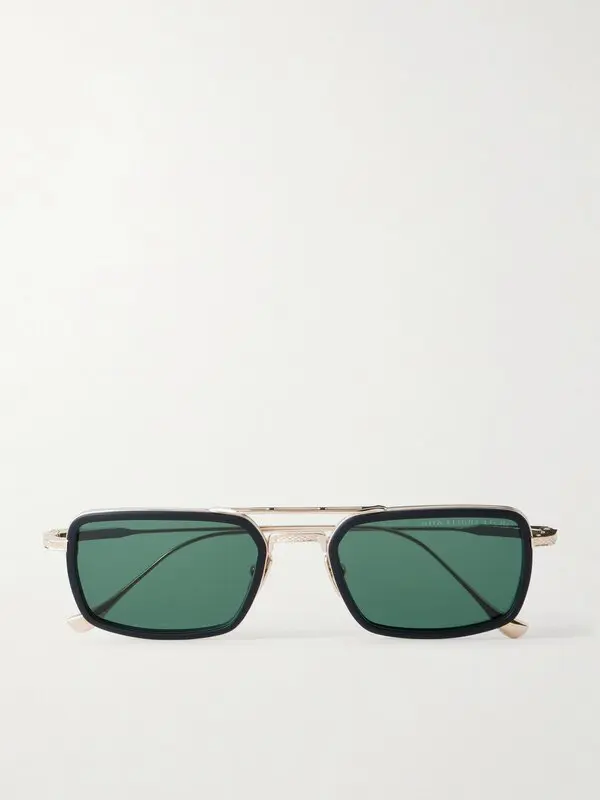 Dita Flight.006 Aviator-style -tone And Acetate Sunglasses - Gold