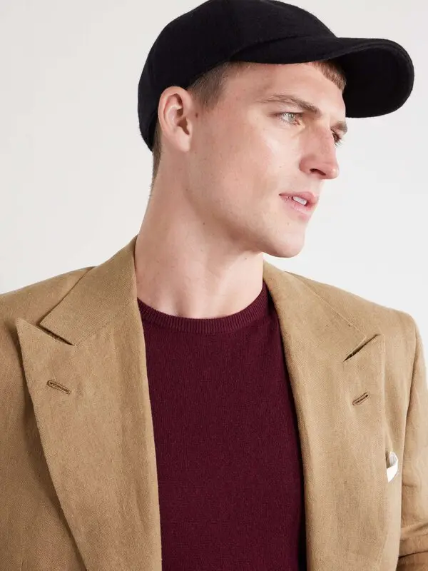 Kiton Logo-embroidered Cashmere Cap