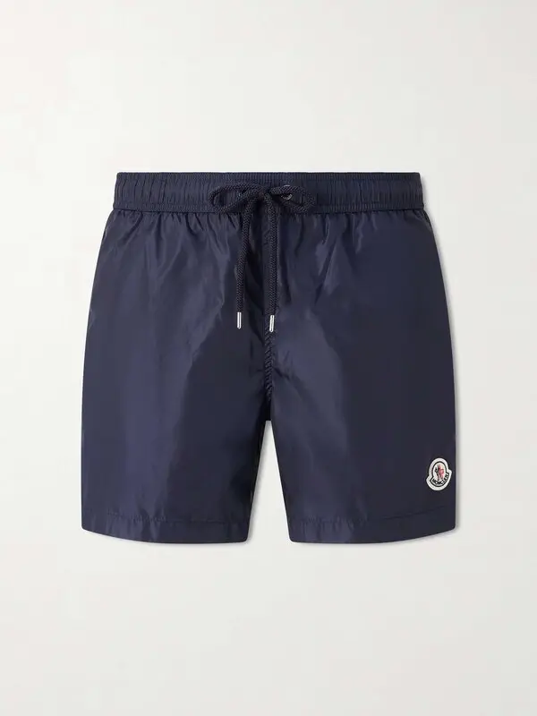 Moncler Straight-leg Mid-length Swim Shorts - Navy