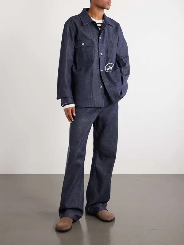 A.p.c. Fragment Printed Denim Jacket