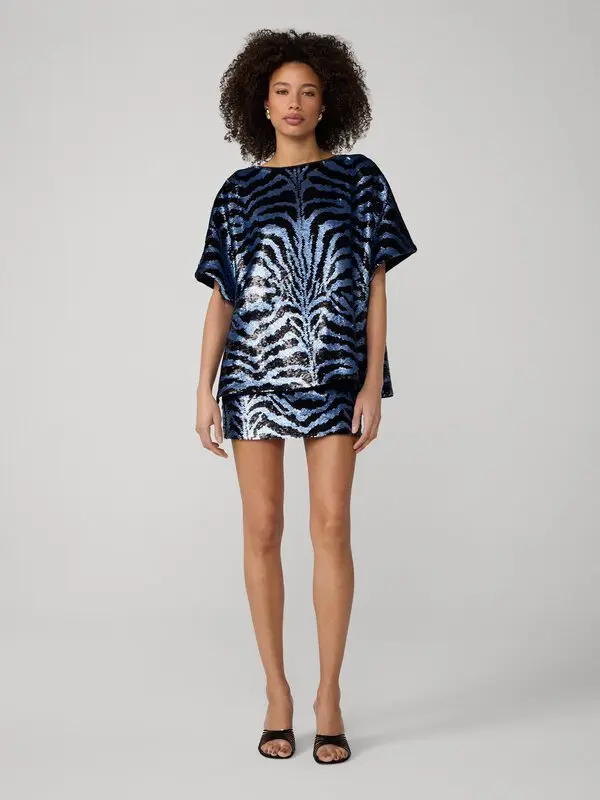 Diane Von Furstenberg Chloe Sequin Top