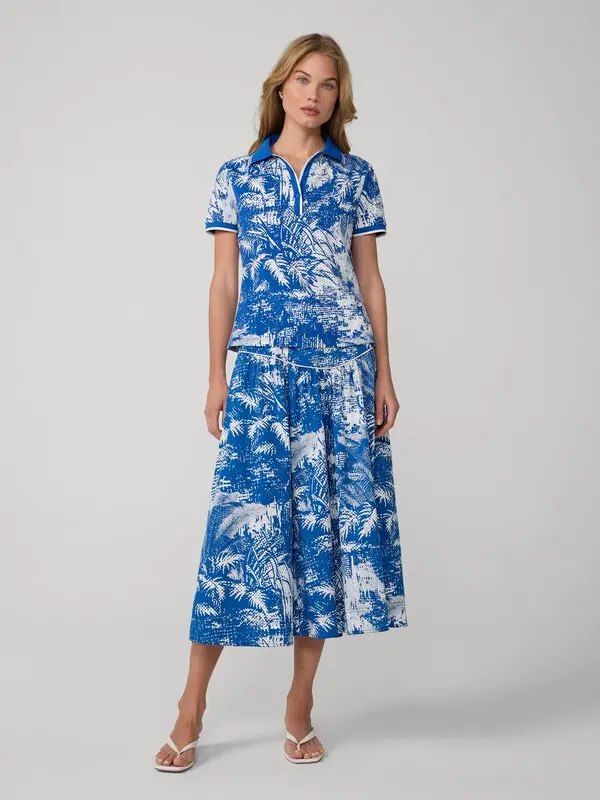 Diane Von Furstenberg Hudson Top - Giant Paysage Corfu
