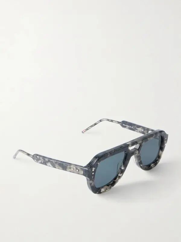 Thom Browne Aviator-style Tortoiseshell Acetate Sunglasses