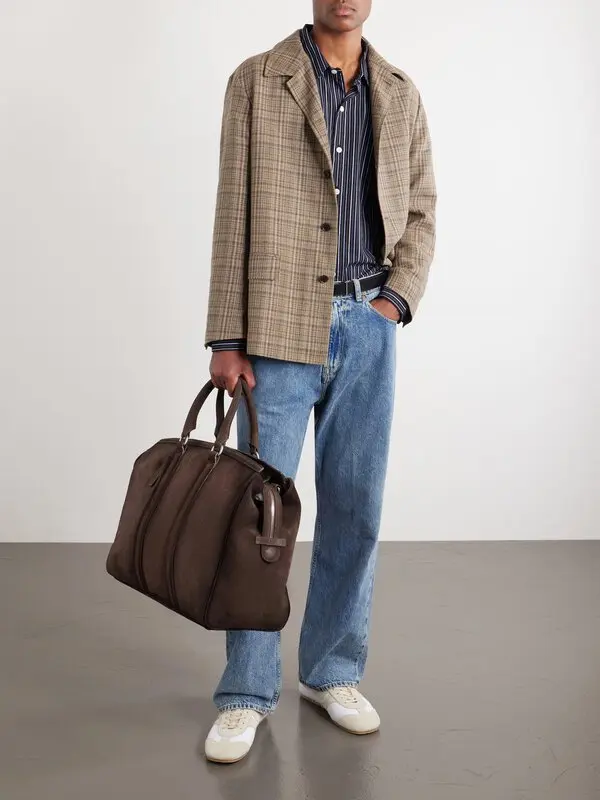 Officine Creative Quentin 009 Suede Weekend Bag