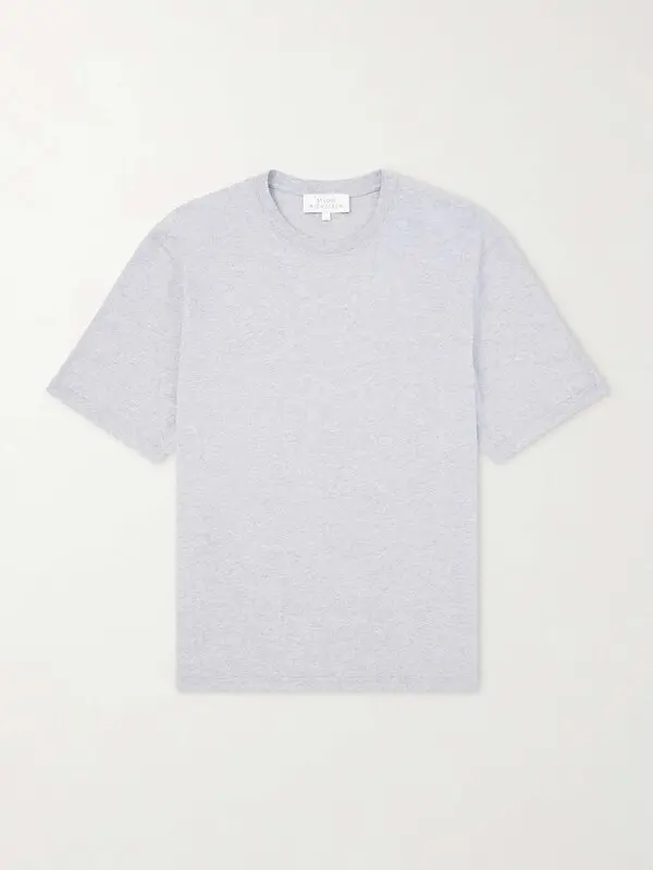Studio Nicholson Bric Cotton-jersey T-shirt - Gray