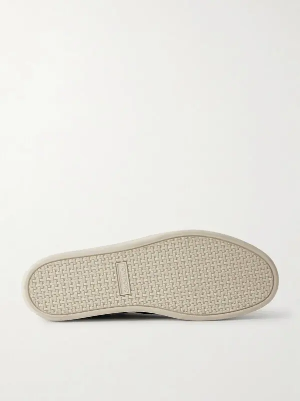 TOM FORD Warwick Perforated Suede Sneakers