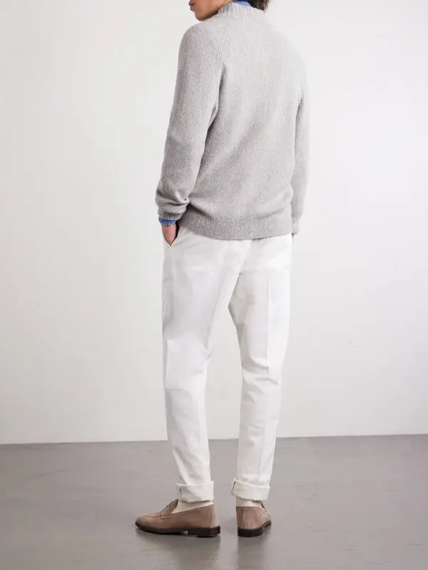 Brunello Cucinelli Virgin Wool, Silk And Cotton-blend Cardigan