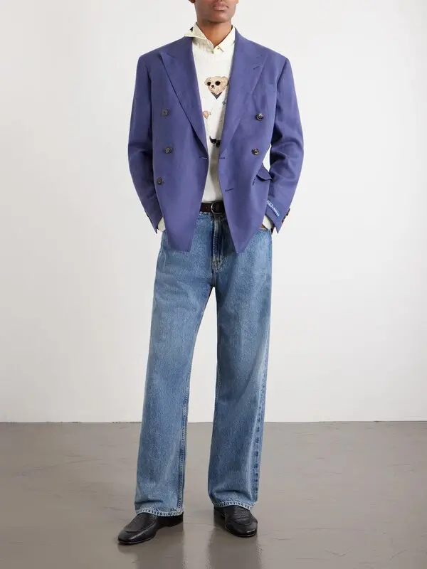 Polo Ralph Lauren Double-breasted Linen Blazer