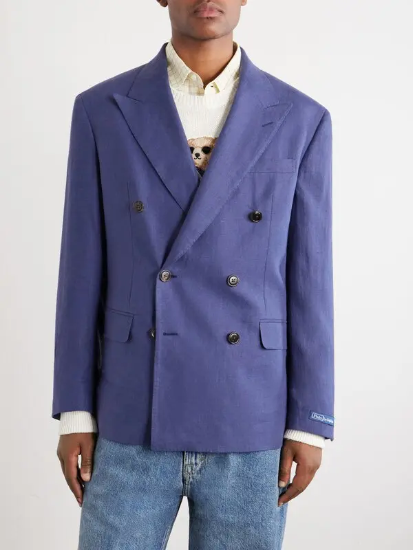 Polo Ralph Lauren Double-breasted Linen Blazer
