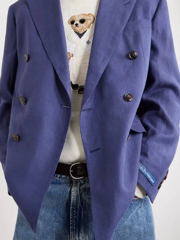 Polo Ralph Lauren Double-breasted Linen Blazer