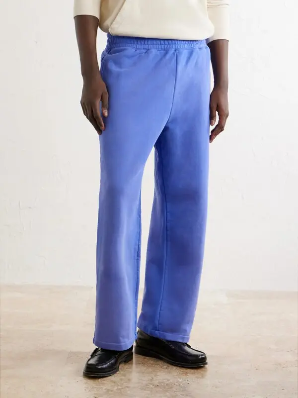 Aimé Leon Dore Straight-leg Logo-appliquéd Cotton-jersey Sweatpants