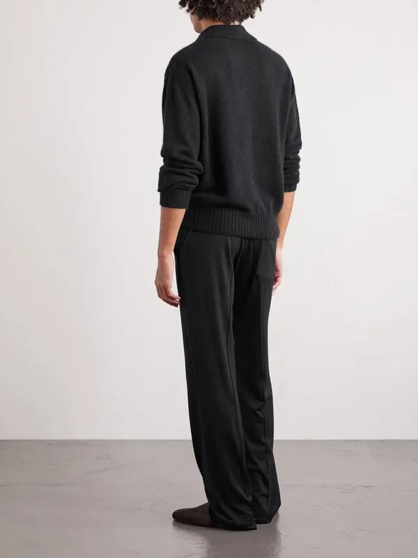 TOM FORD Straight-leg Wool, Silk And Cashmere-blend Sweatpants