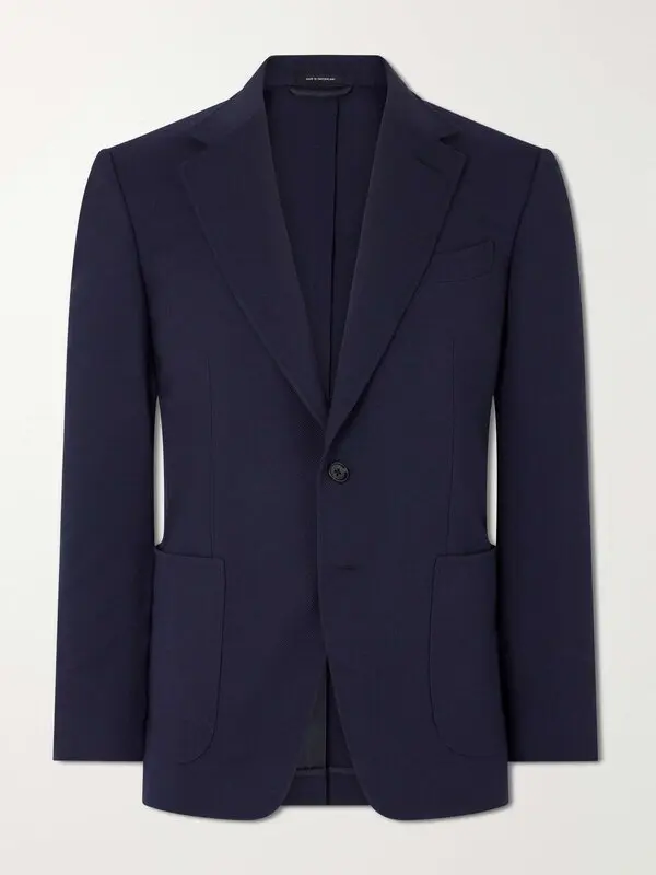 TOM FORD Atticus Wool-blend Blazer - Navy