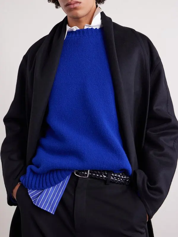 TOM FORD Wool And Cashmere-blend Crewneck Sweater