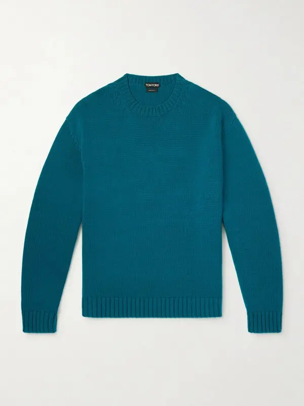 TOM FORD Wool And Cashmere-blend Sweater - Green