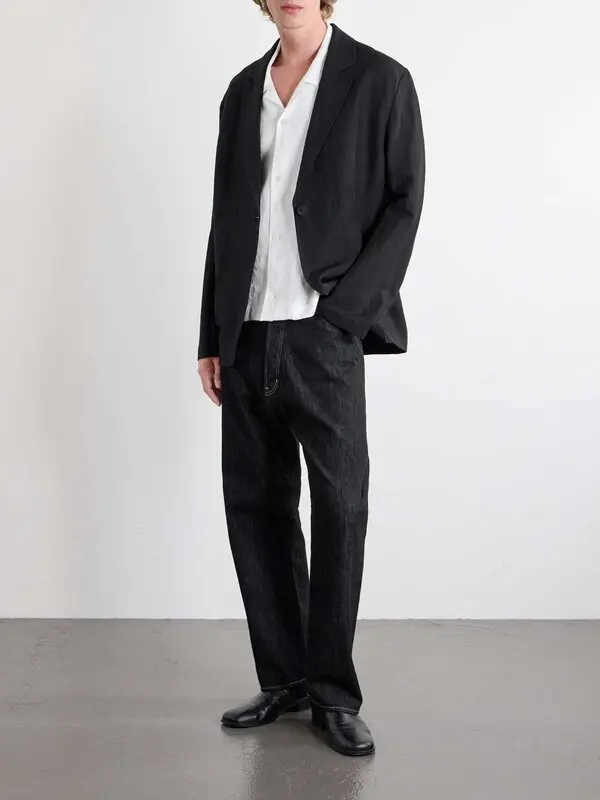 Studio Nicholson Convertible-collar Linen Shirt