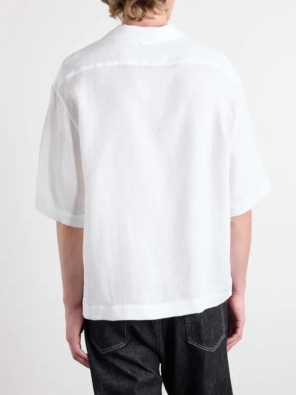Studio Nicholson Convertible-collar Linen Shirt
