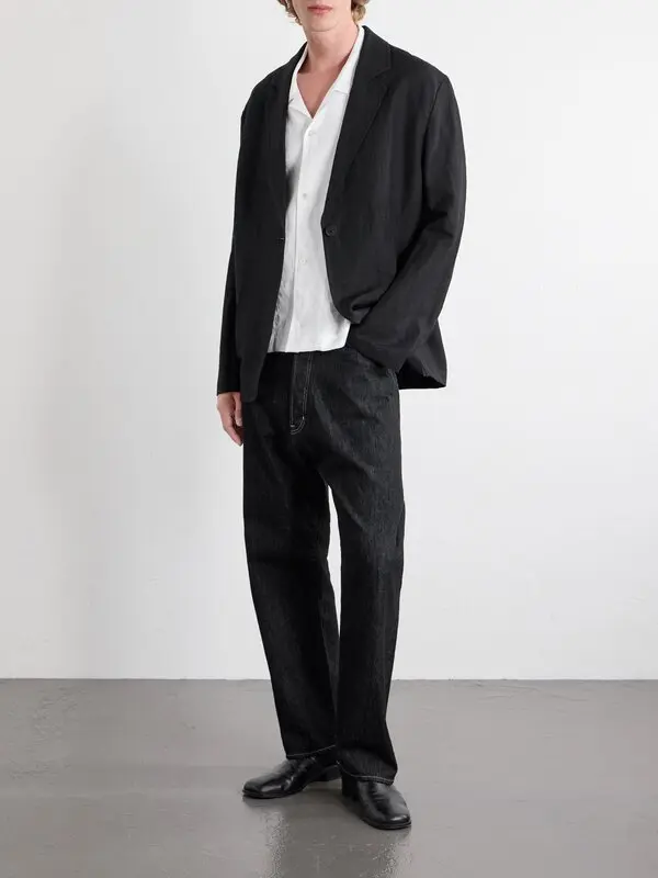 Studio Nicholson Convertible-collar Linen Shirt