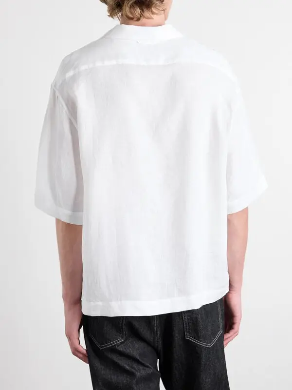Studio Nicholson Convertible-collar Linen Shirt