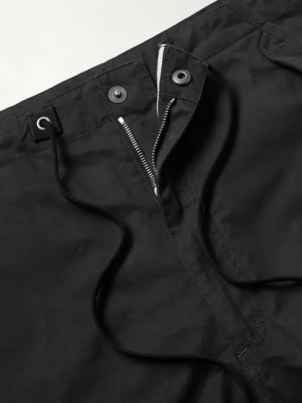 TOM FORD Straight-leg Cotton-twill Drawstring Trousers
