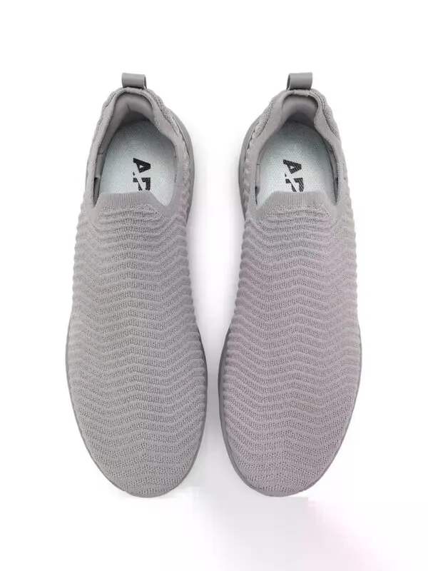 Apl Techloom Traveler Chevron-knit Sneakers - Grey