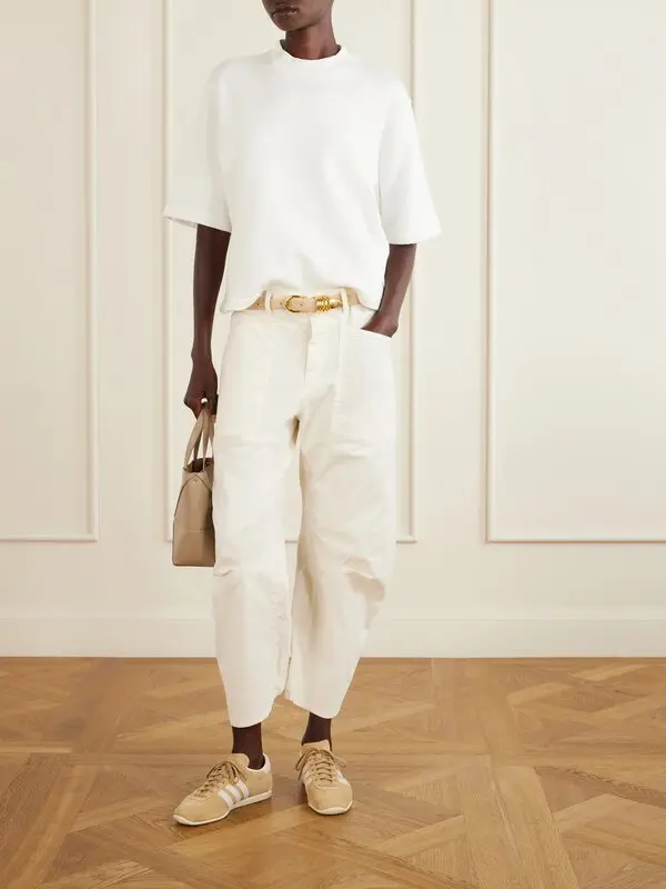 ADIDAS ORIGINALS Paris Lace-up Leather Sneakers - Neutrals