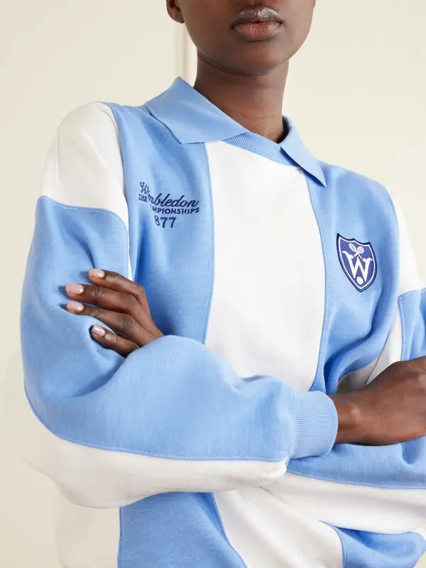Polo Ralph Lauren Wimbledon Logo-embroidered Cotton-blend Sweater
