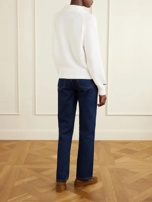 Polo Ralph Lauren Wimbledon Logo-embroidered Cotton Sweater
